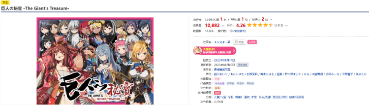 【大型ARPG】巨人の秘宝 -The Giant’s Treasure- Ver1.80 DL官方中文版-99单机游戏